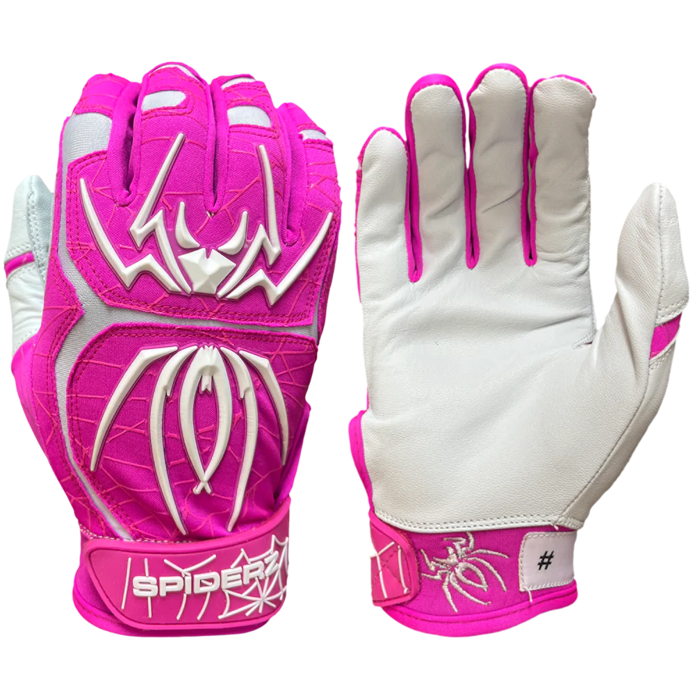 2022 Spiderz ENDITE Batting Gloves - Pink/White – Iconic Apparel